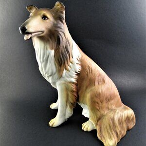 Homco | Other | Collectible Homco 986 Dog Collie Figurine Signed 8 Tall ...